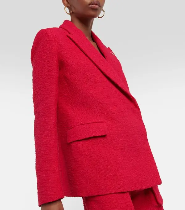 Amiri Double-breasted Bouclé Blazer