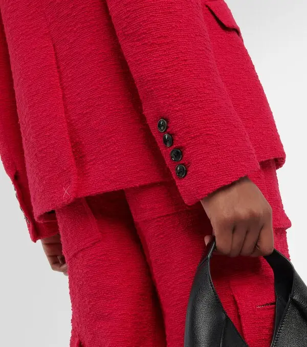 Amiri Double-breasted Bouclé Blazer