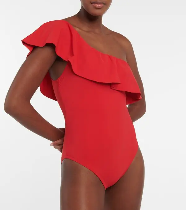 KARLA COLLETTO Ruffle-trimmed One-shoulder Swimsuit