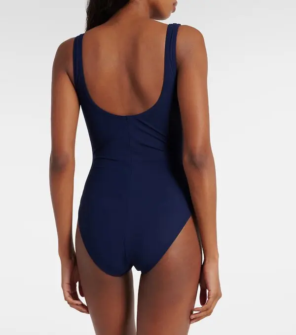 KARLA COLLETTO Lucy Lace-up One Piece Swimsuit - Blue