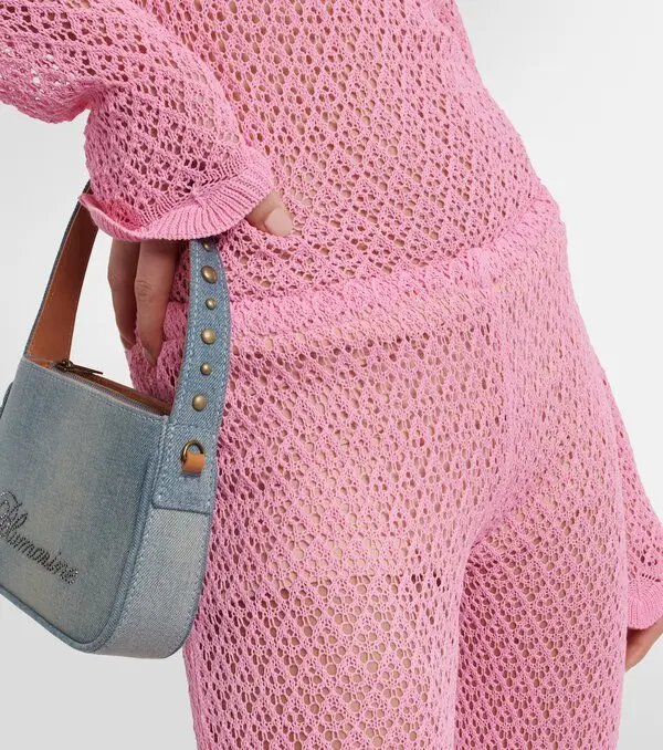 Blumarine Crochet Flared Trousers