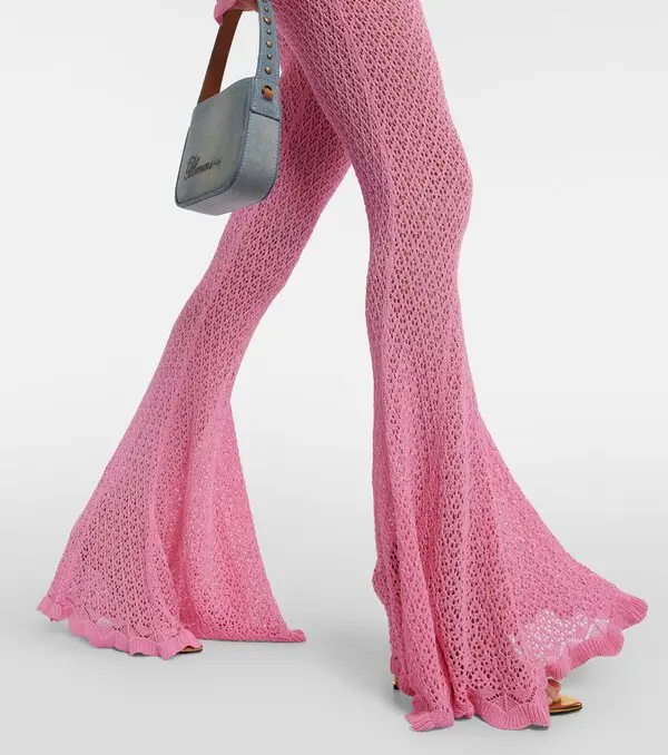 Blumarine Crochet Flared Trousers