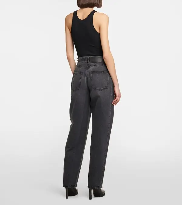 Off-White Pleated High-rise Jeans