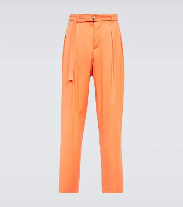 King & Tuckfield Grant High-rise Wide-leg Wool Pants