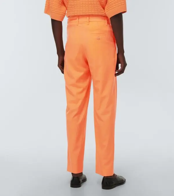 King & Tuckfield Grant High-rise Wide-leg Wool Pants