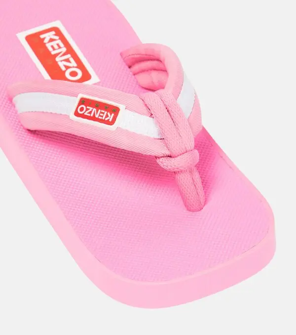 Kenzo Logo Striped Thong Sandals - Multicoloured