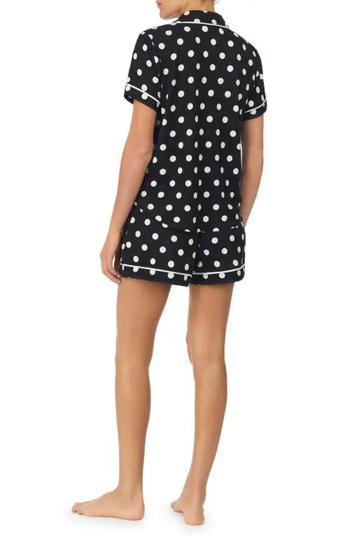 Kate Spade New York Print Short Pajamas - Black/dot
