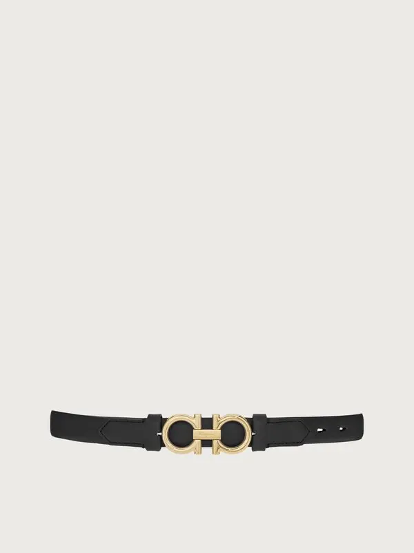 FERRAGAMO Gancini Reversible Belt - Black