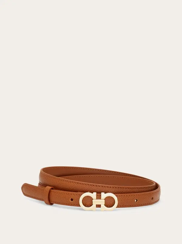 FERRAGAMO Sized Gancini Belt - Brown