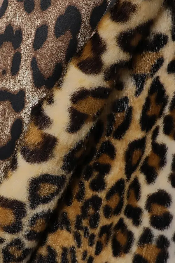 Dolce & Gabbana Oversized Leopard-print Faux Fur Coat