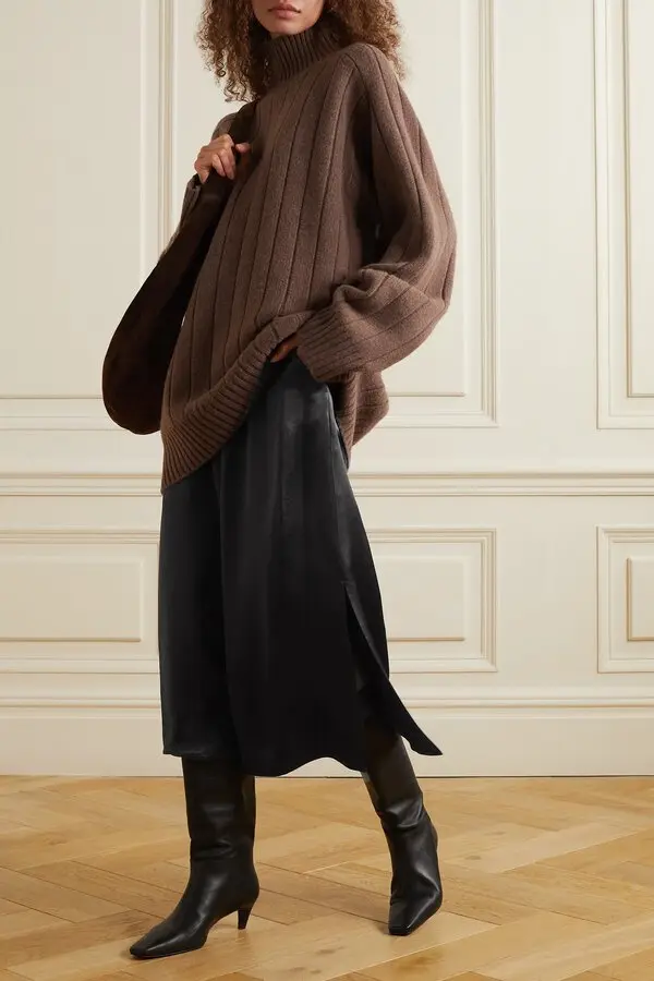 Max Mara Leisure Freda Satin Midi Skirt