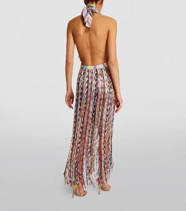 Missoni Fringed Beach Maxi Dress In Multi - 32% Off | Editorialist