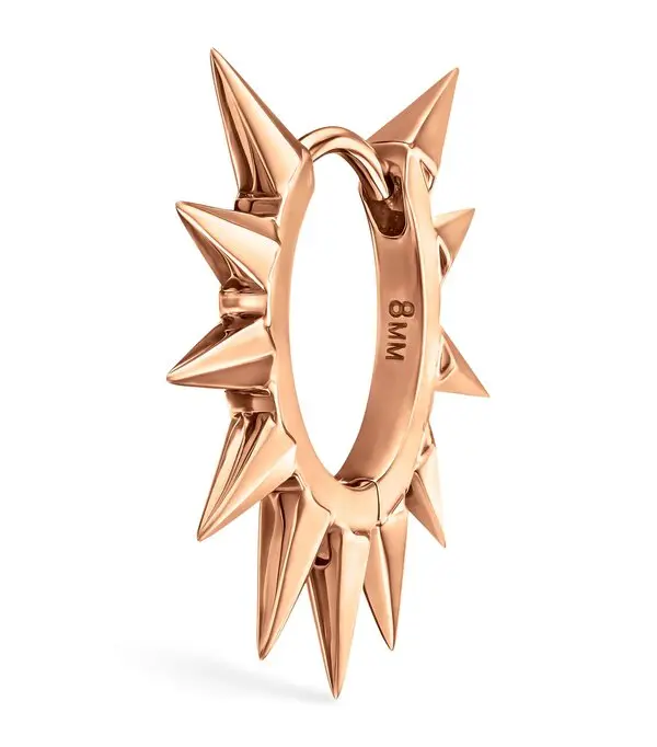 MARIA TASH Metal Mohawk Hoop Earring - Rose Gold