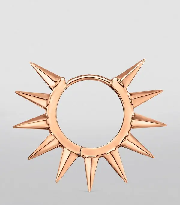 MARIA TASH Metal Mohawk Hoop Earring - Rose Gold