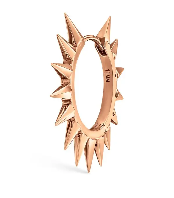 MARIA TASH Metal Mohawk Hoop Earring - Rose Gold