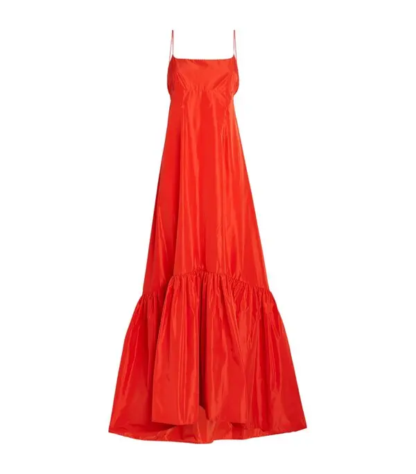 knee length dresses for ladies STAUD, Joy Maxi Dress in Black, Size 12 main image 0