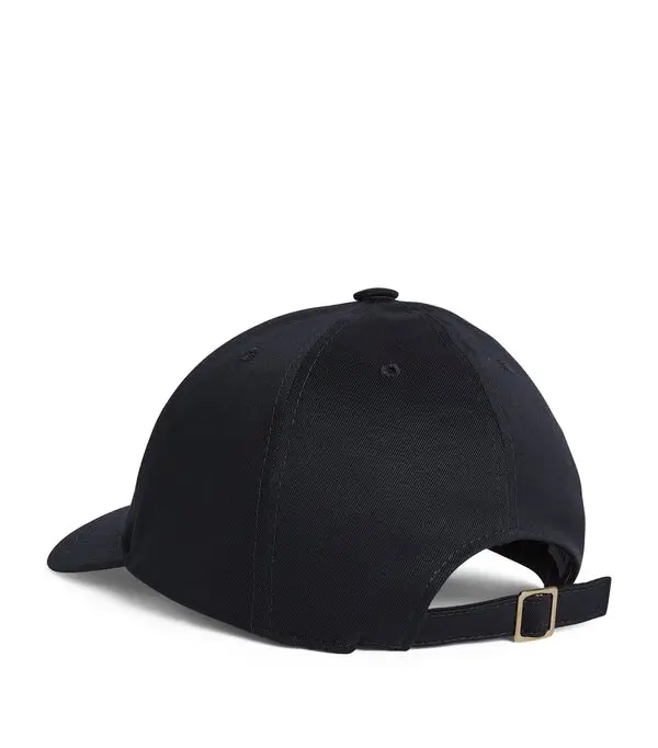 Thom Browne Name Tag Baseball Cap - Navy