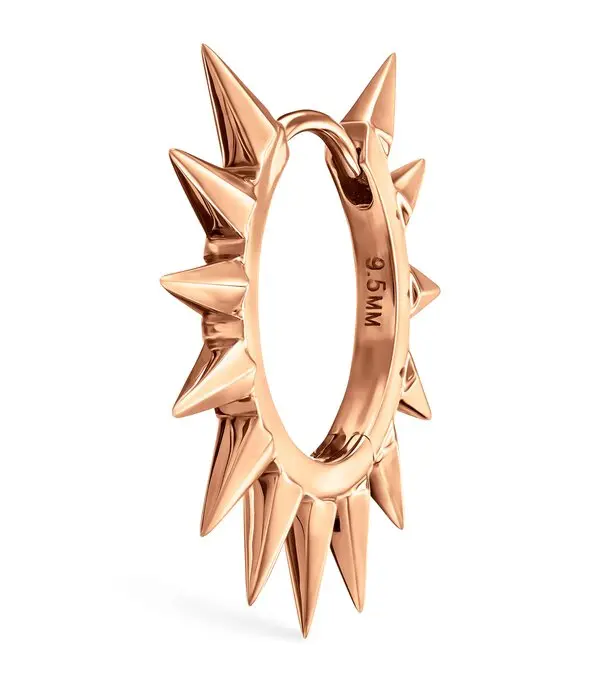 MARIA TASH Metal Mohawk Hoop Earring - Rose Gold