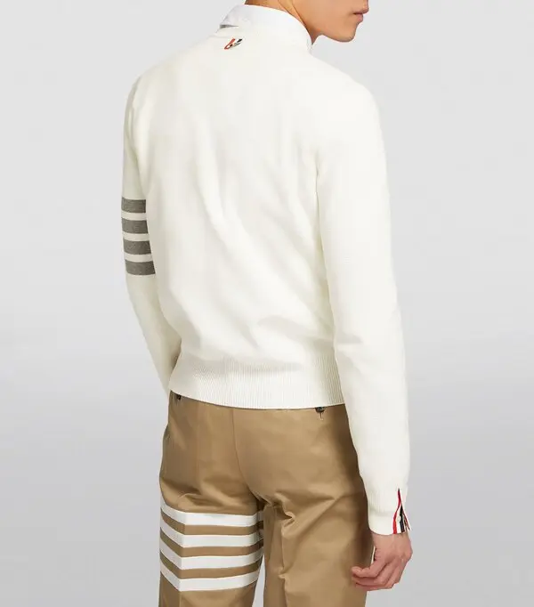 Thom Browne 4-bar Stripe Sweater - White