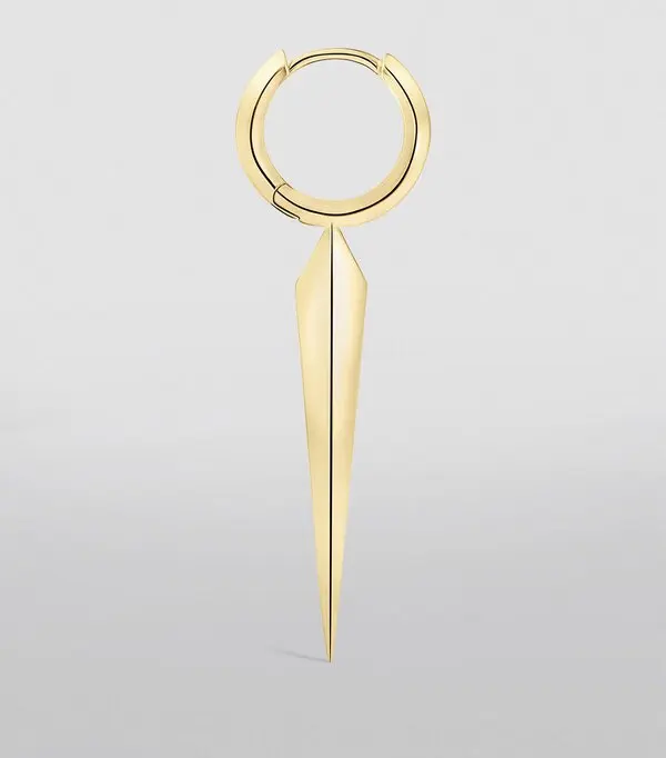 MARIA TASH Faceted Grand Spike Hoop Earring - Gold