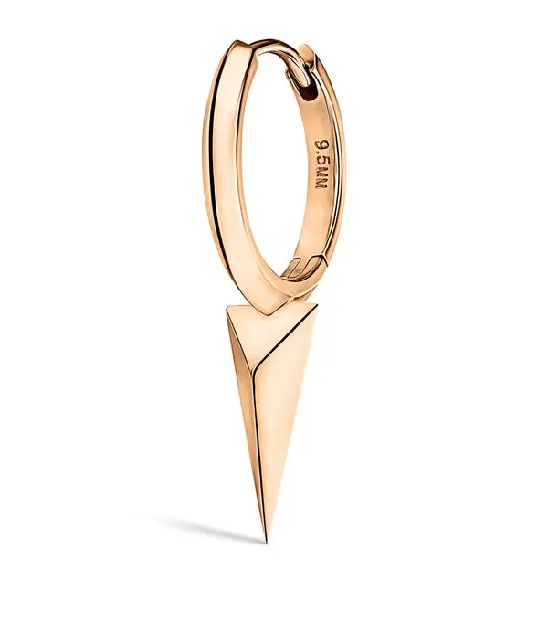 MARIA TASH Faceted Single Long Spike Hoop Earring - Rose Gold