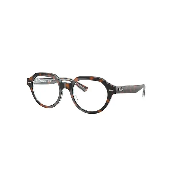 Ray-ban Gina Optics Eyeglasses Frame - Dark Havana On Multicolor