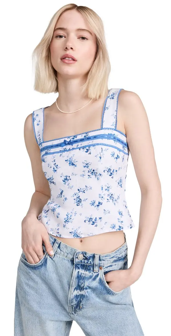 REFORMATION Eloise Linen Top