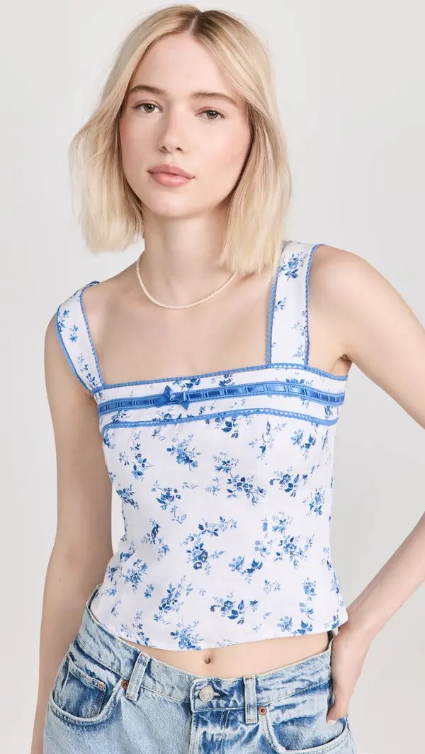 REFORMATION Eloise Linen Top