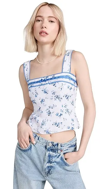 REFORMATION Eloise Linen Top