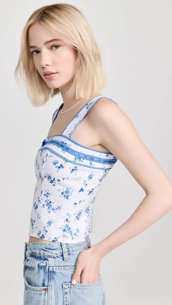 REFORMATION Eloise Linen Top