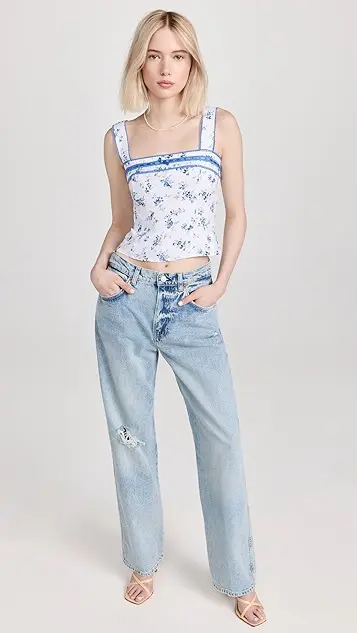 REFORMATION Eloise Linen Top