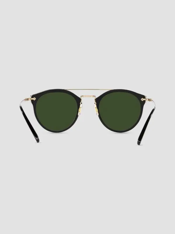 Oliver Spencer Rimick 50mm Round Solid Sunglasses - Black