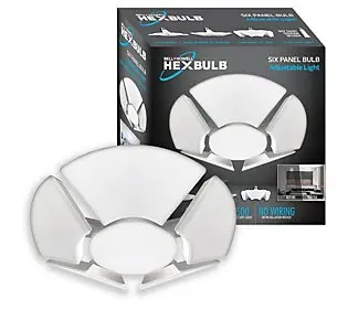 BELL & HOWELL Bell + Howell Hex Bulb 6 Panel Adjustable Ceili Ng Shop Light - One-color