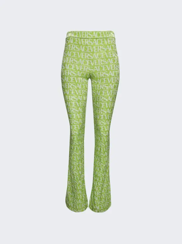 Versace Logo Pants - Green