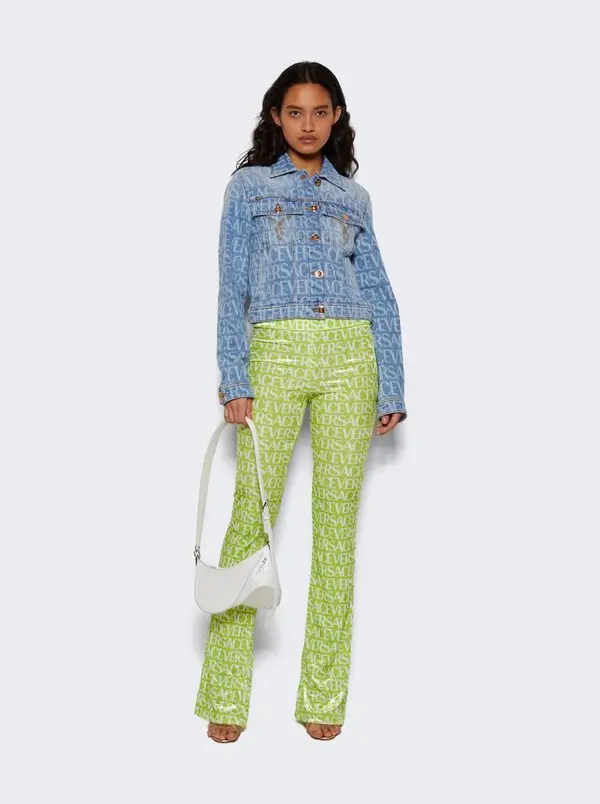 Versace Logo Pants - Green