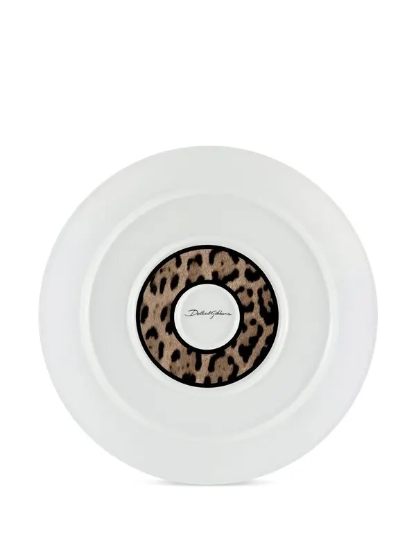 Dolce & Gabbana Leopard-print Porcelain Platter