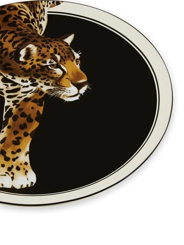 Dolce & Gabbana Leopard-print Porcelain Platter