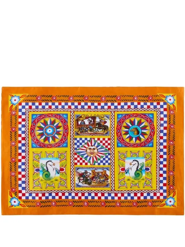 Dolce & Gabbana Placemat-napkin Set - Orange