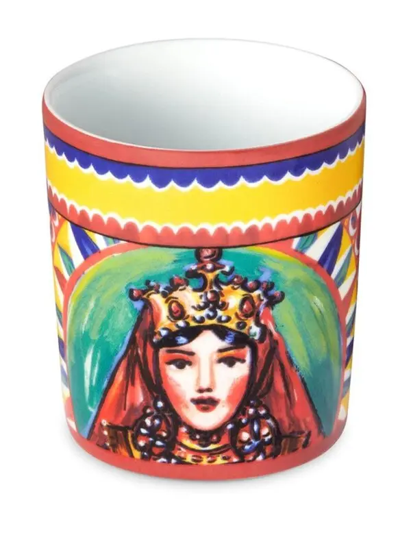 Dolce & Gabbana Carretto Siciliano Porcelain Wine Glass