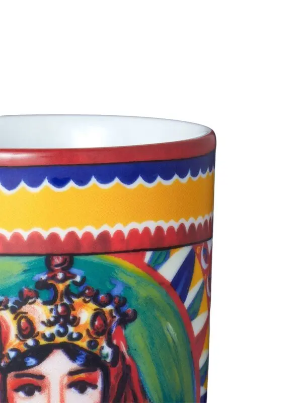 Dolce & Gabbana Carretto Siciliano Porcelain Wine Glass