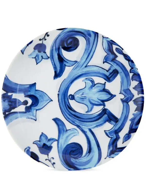 Dolce & Gabbana Porcelain Dessert Plates - Blue