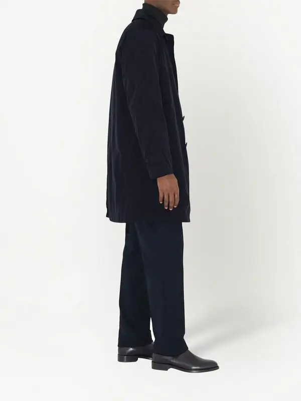 Burberry Single-breasted Logo Patch Coat