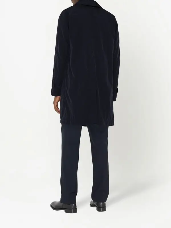 Burberry Single-breasted Logo Patch Coat