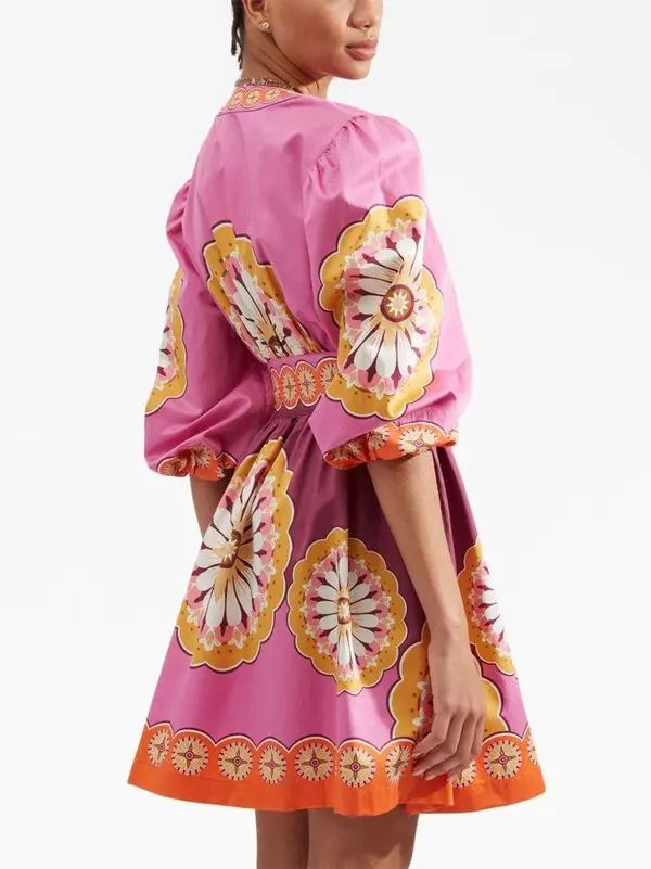 La DoubleJ Margherita V-neck Dress - Pink