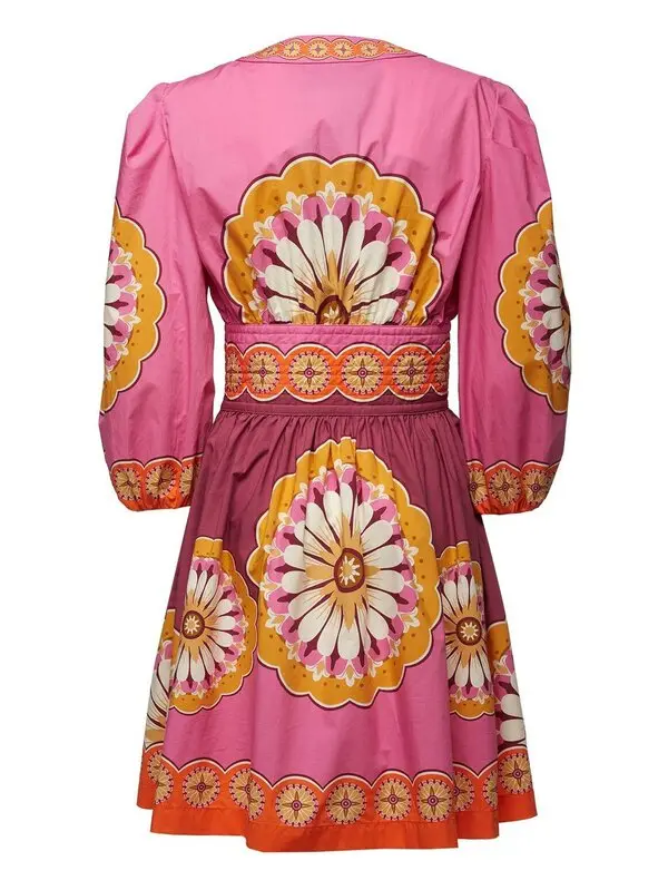 La DoubleJ Margherita V-neck Dress - Pink