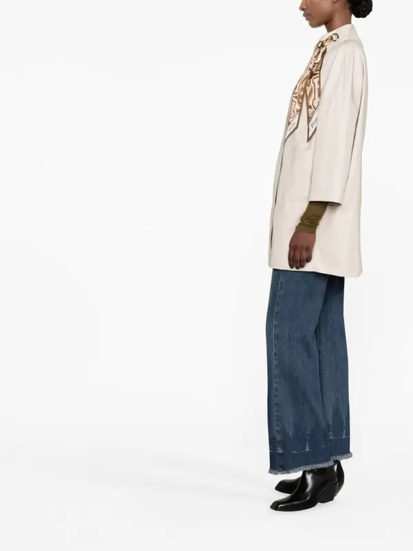 Herno Scarf-embellished Parka Coat