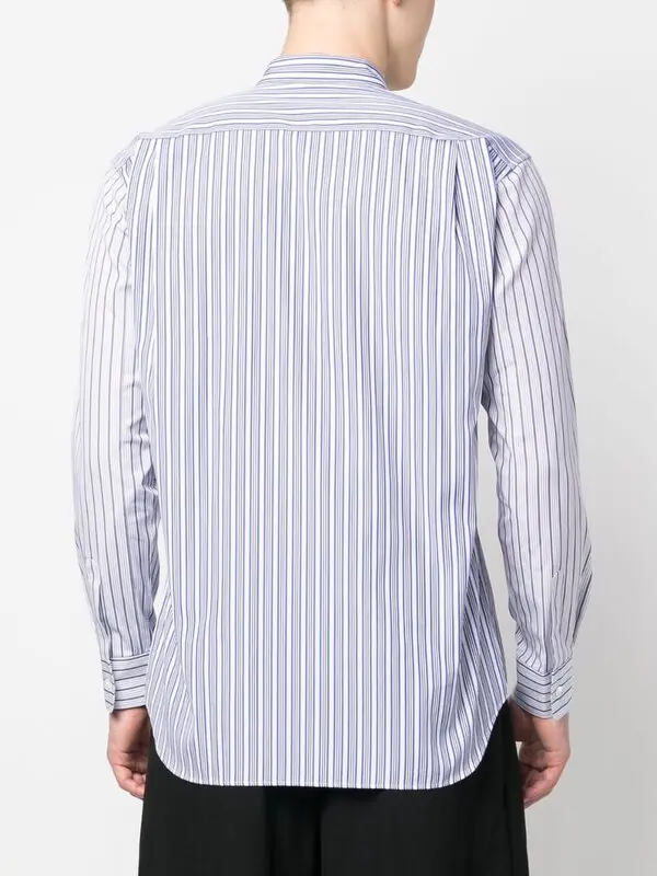 Comme Des Garçons Striped-pattern Cotton Shirt