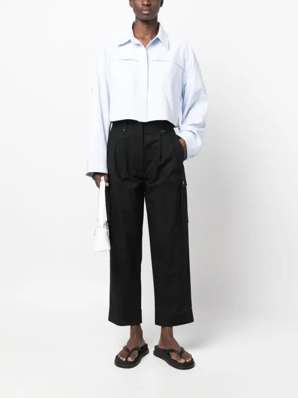 TWINSET Cropped Straight-leg Trousers