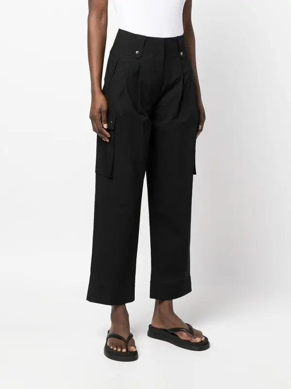 TWINSET Cropped Straight-leg Trousers
