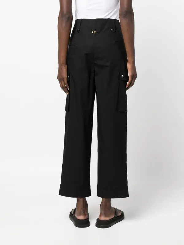 TWINSET Cropped Straight-leg Trousers